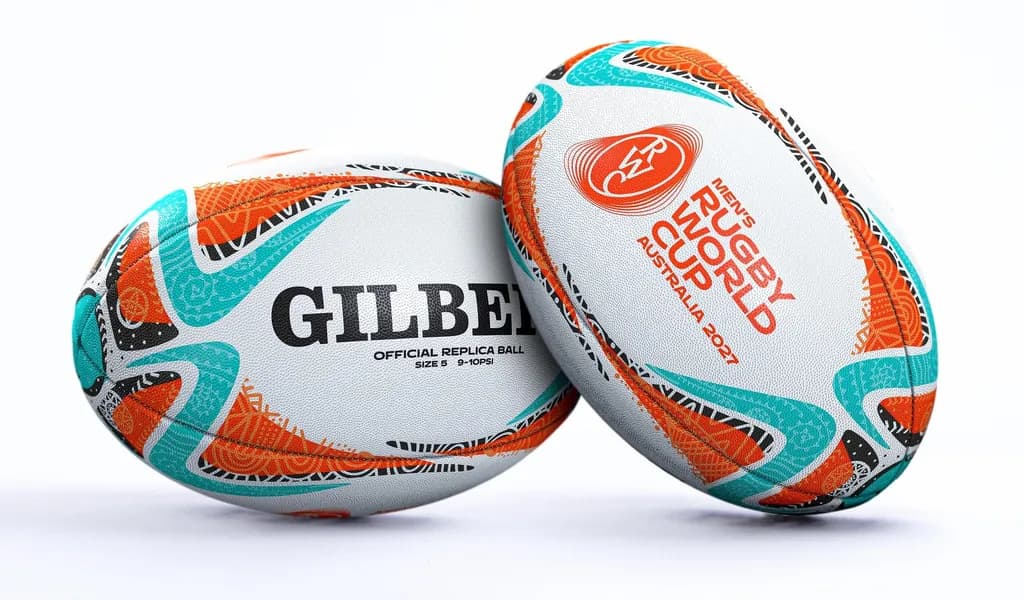 Official match ball design unveiled for Rugby World Cup 2027 as Gilbert ...